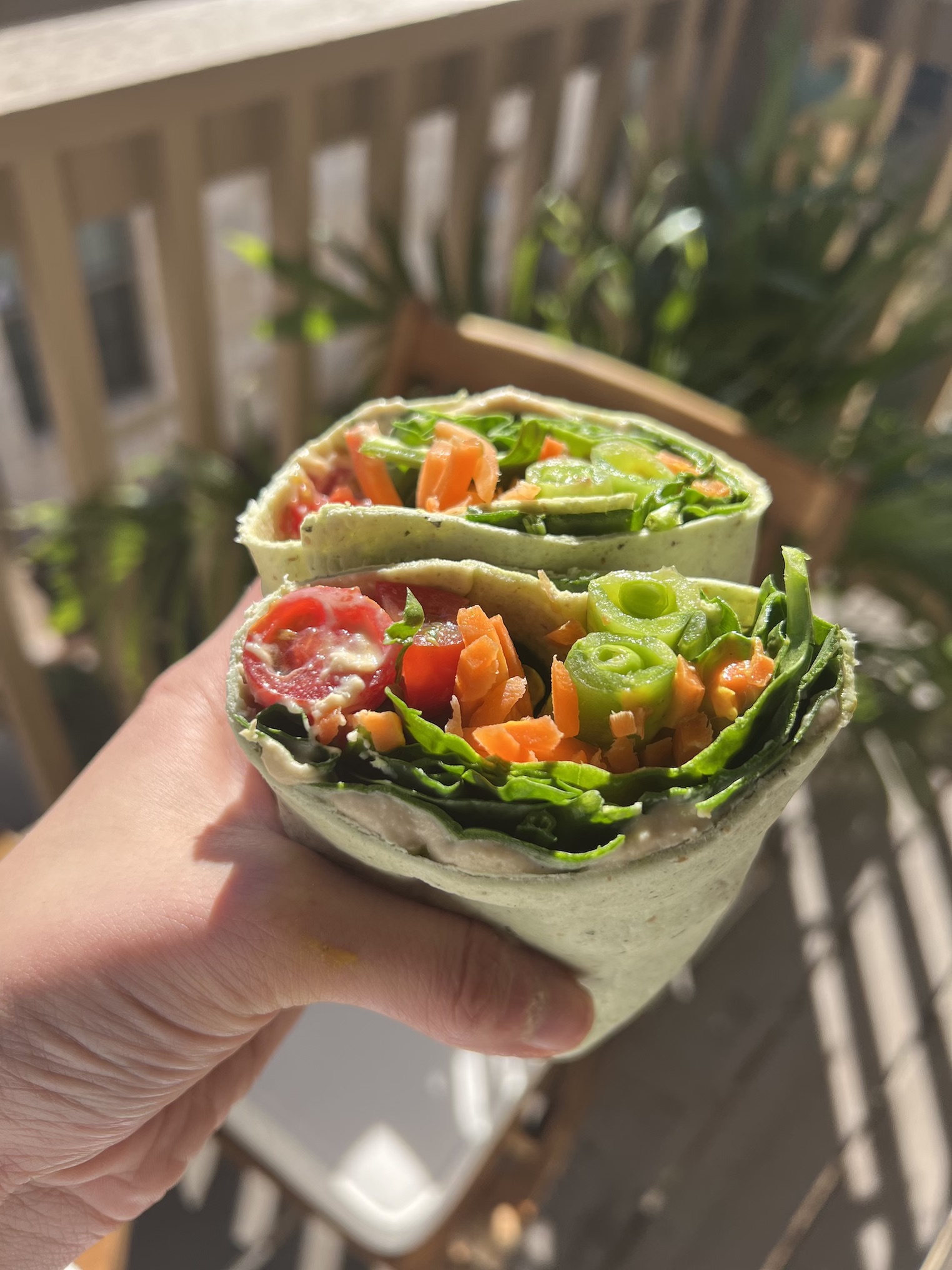 Quick Hummus & Veggie Wrap - Naturallie Plant Based