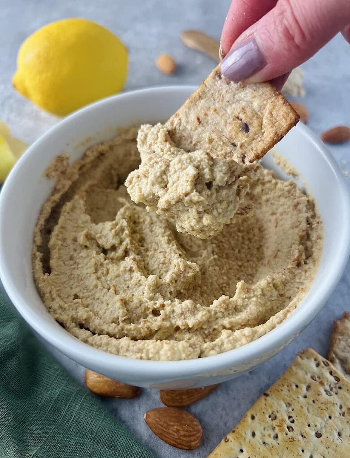 Creamy Almond Dip (Bitchin' Sauce Recipe) - Naturallie Plant-Based