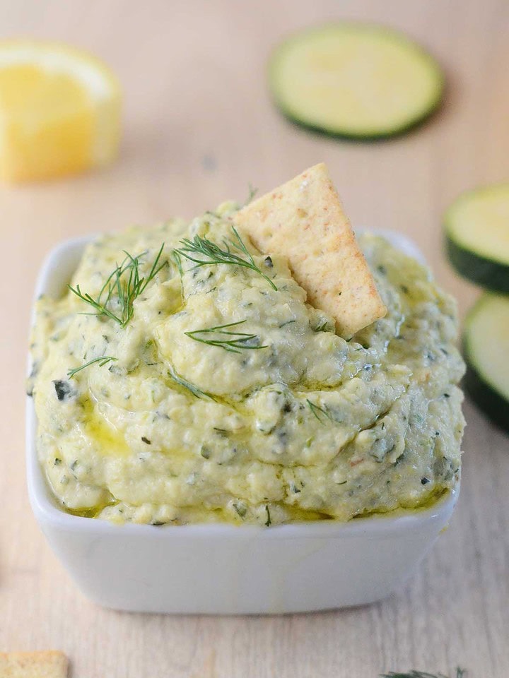 Lemon & Dill Roasted Zucchini Dip - Naturallie Plant-Based