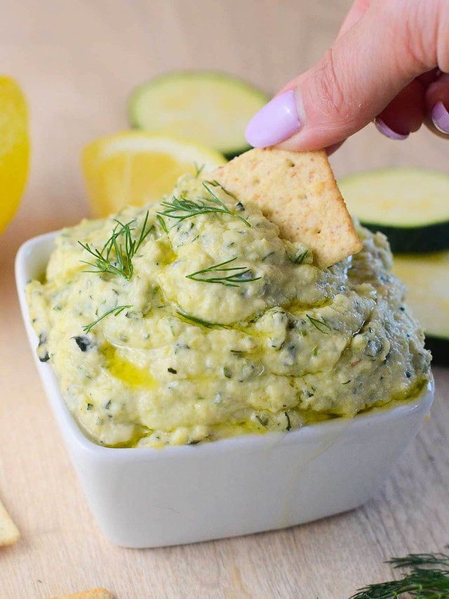 Lemon & Dill Roasted Zucchini Dip - Naturallie Plant-Based