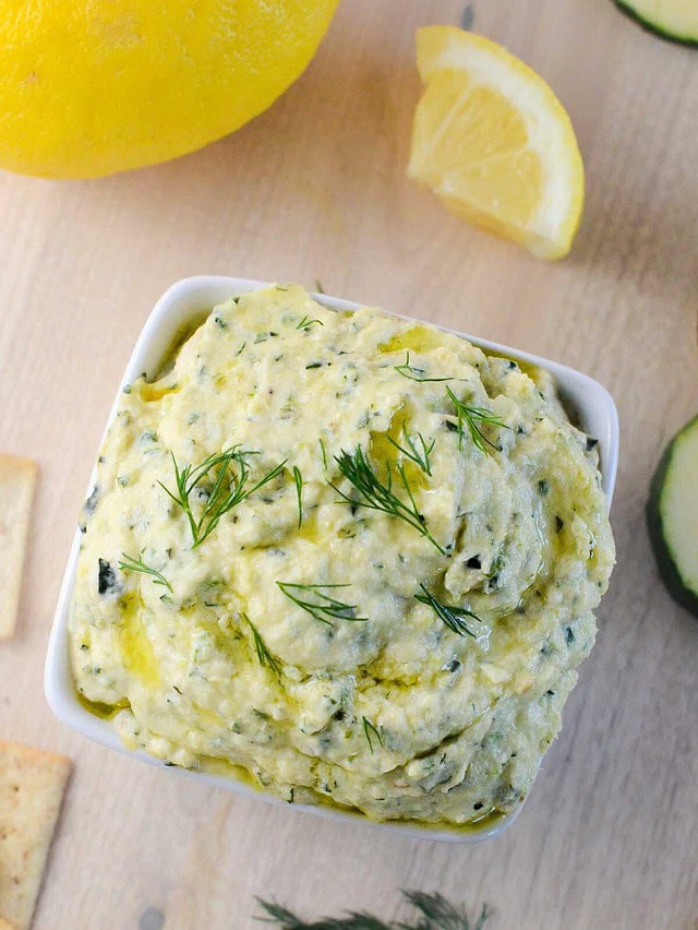 Lemon & Dill Roasted Zucchini Dip - Naturallie Plant-Based