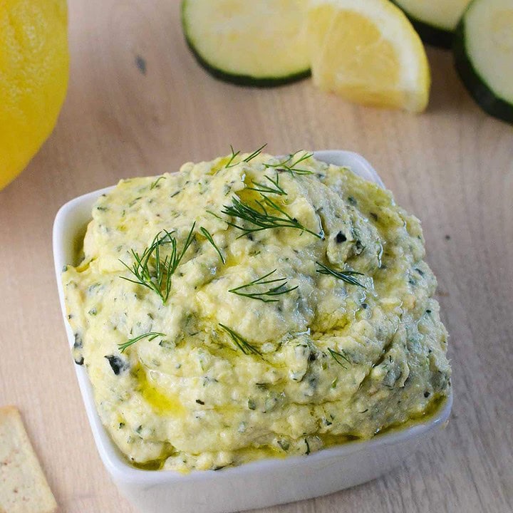 Lemon & Dill Roasted Zucchini Dip - Naturallie Plant-Based