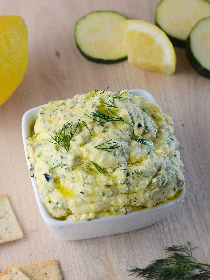 Lemon & Dill Roasted Zucchini Dip - Naturallie Plant-Based