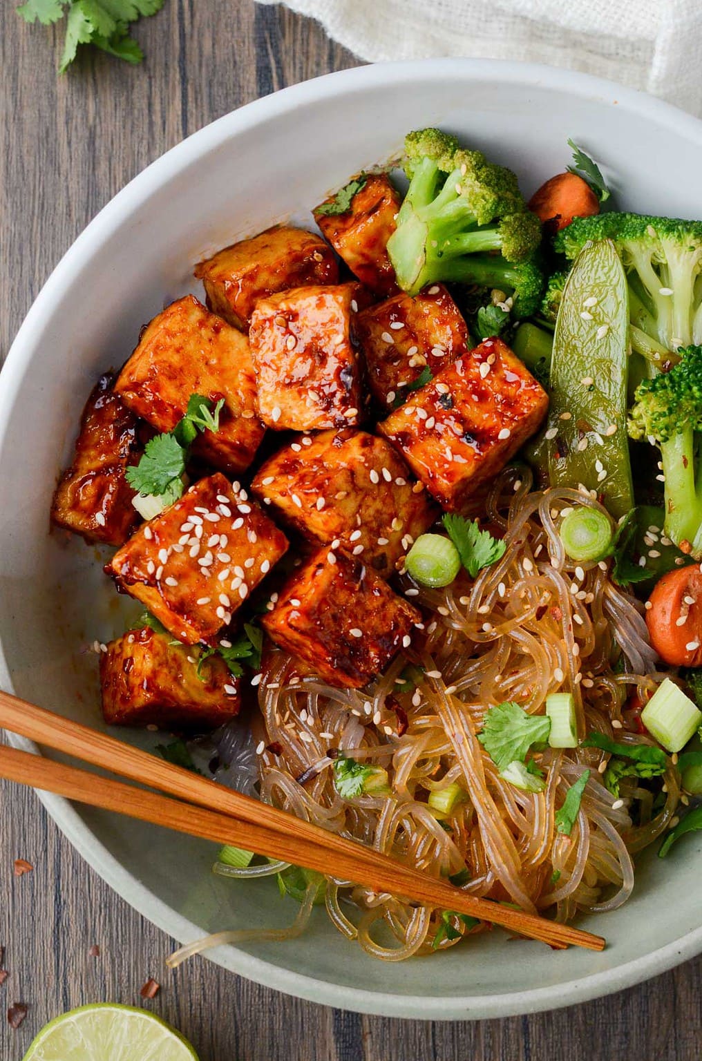 Korean Tofu Noodle Bowl - Naturallie Plant-Based