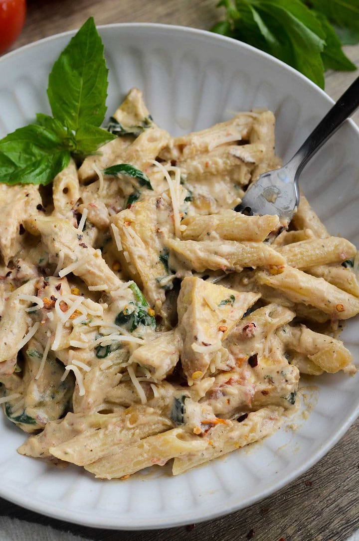 Marry Me Pasta with Crispy Tofu (Vegan) - Naturallie Plant-Based