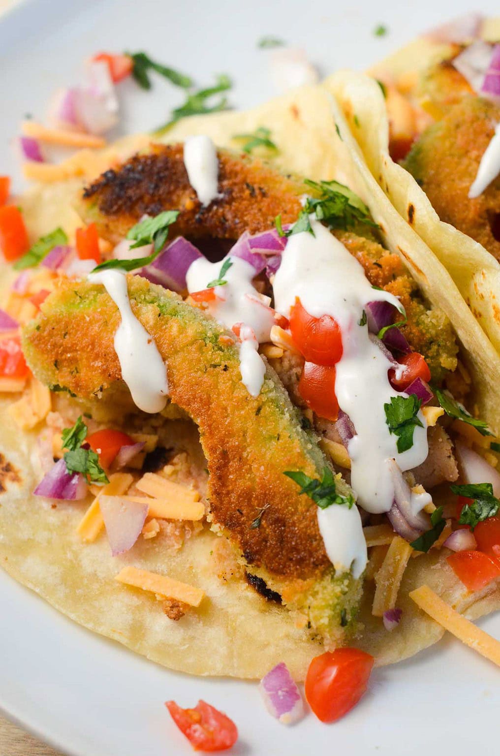 Fried Avocado Tacos - Naturallie Plant-Based