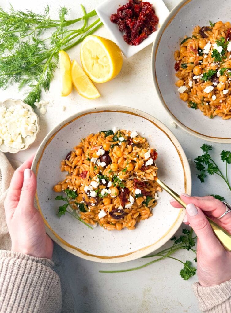 Greek Orzo Salad - Naturallie Plant-Based