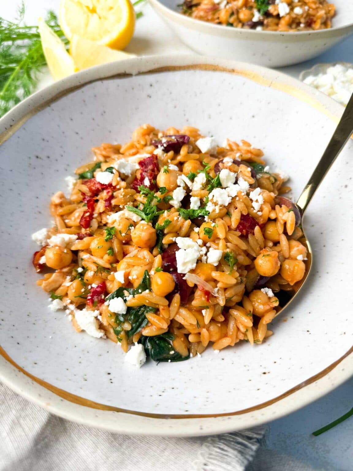 Greek Orzo Salad - Naturallie Plant-Based