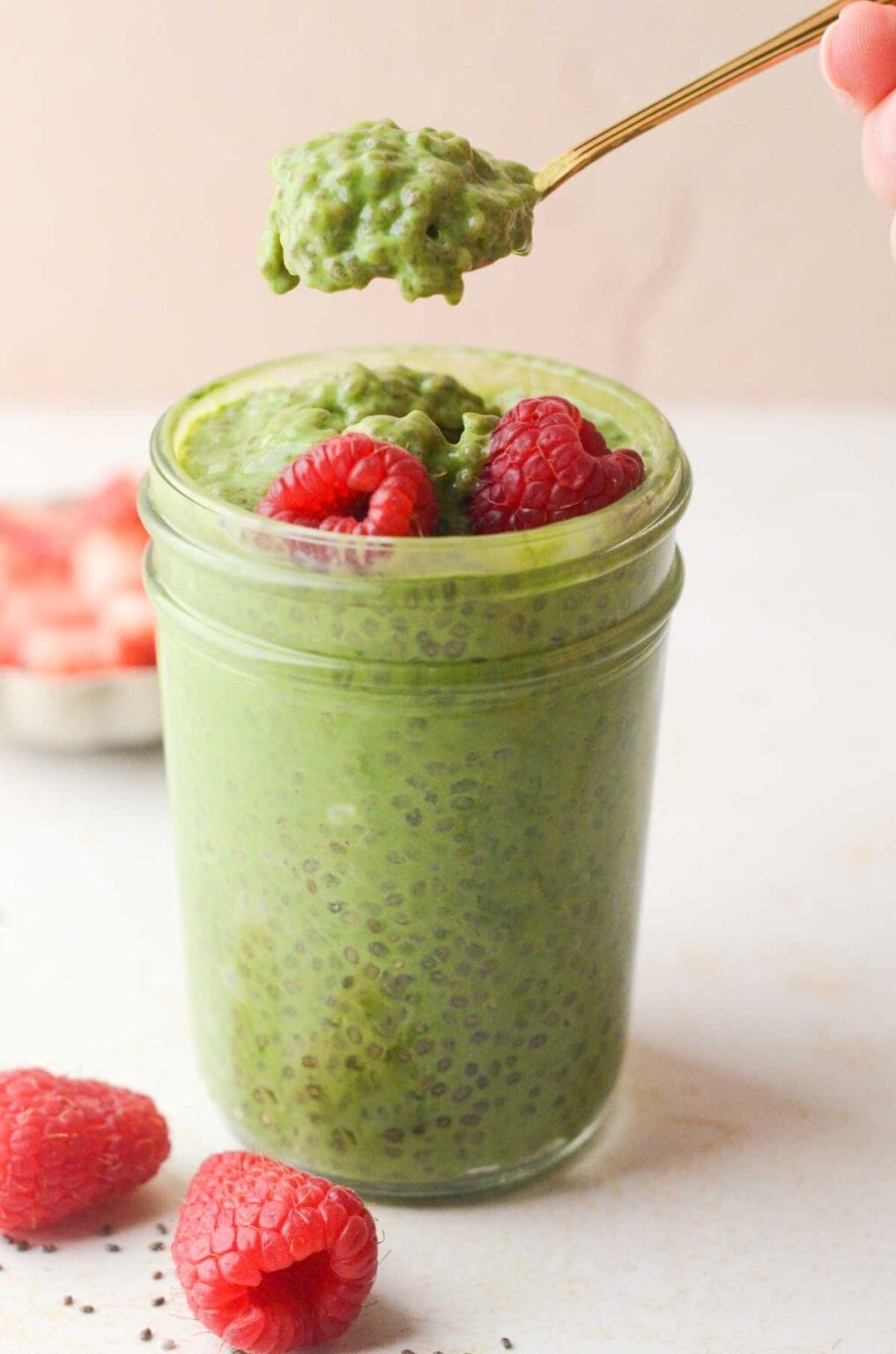 Matcha Chia Seed Pudding Recipe - Naturallie Plant-Based