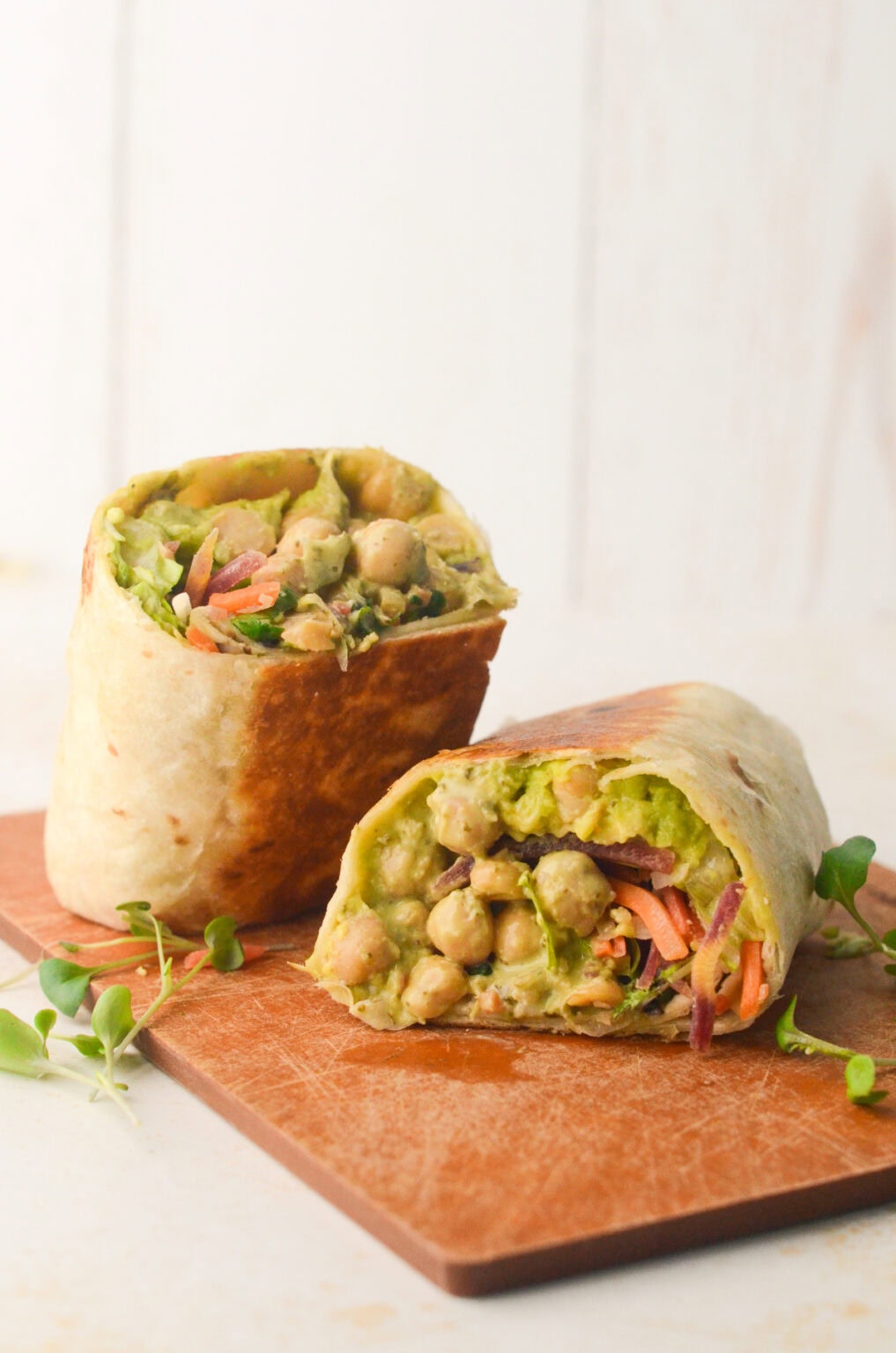 Pesto Chickpea Avocado Wrap - Naturallie Plant-Based